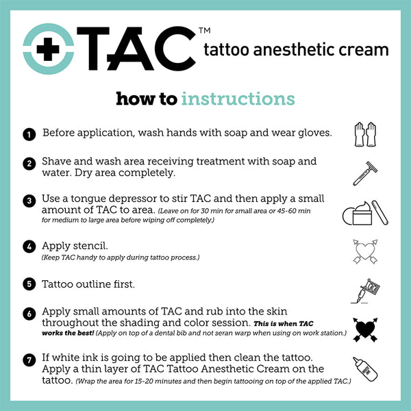 TAC - Tattoo Anesthetic Cream Single Use – South State Manufacturing